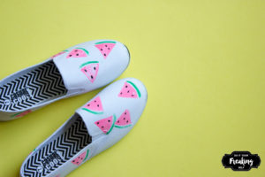 Do It Your Freaking Self - DIY Watermelon Shoes - Do It Your Freaking Self