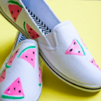 Do It Your Freaking Self - DIY Watermelon Shoes - Do It Your Freaking Self