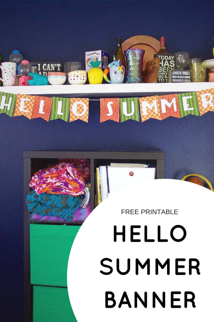 Do It Your Freaking Self - Hello Summer Fruit Banner (free printable ...